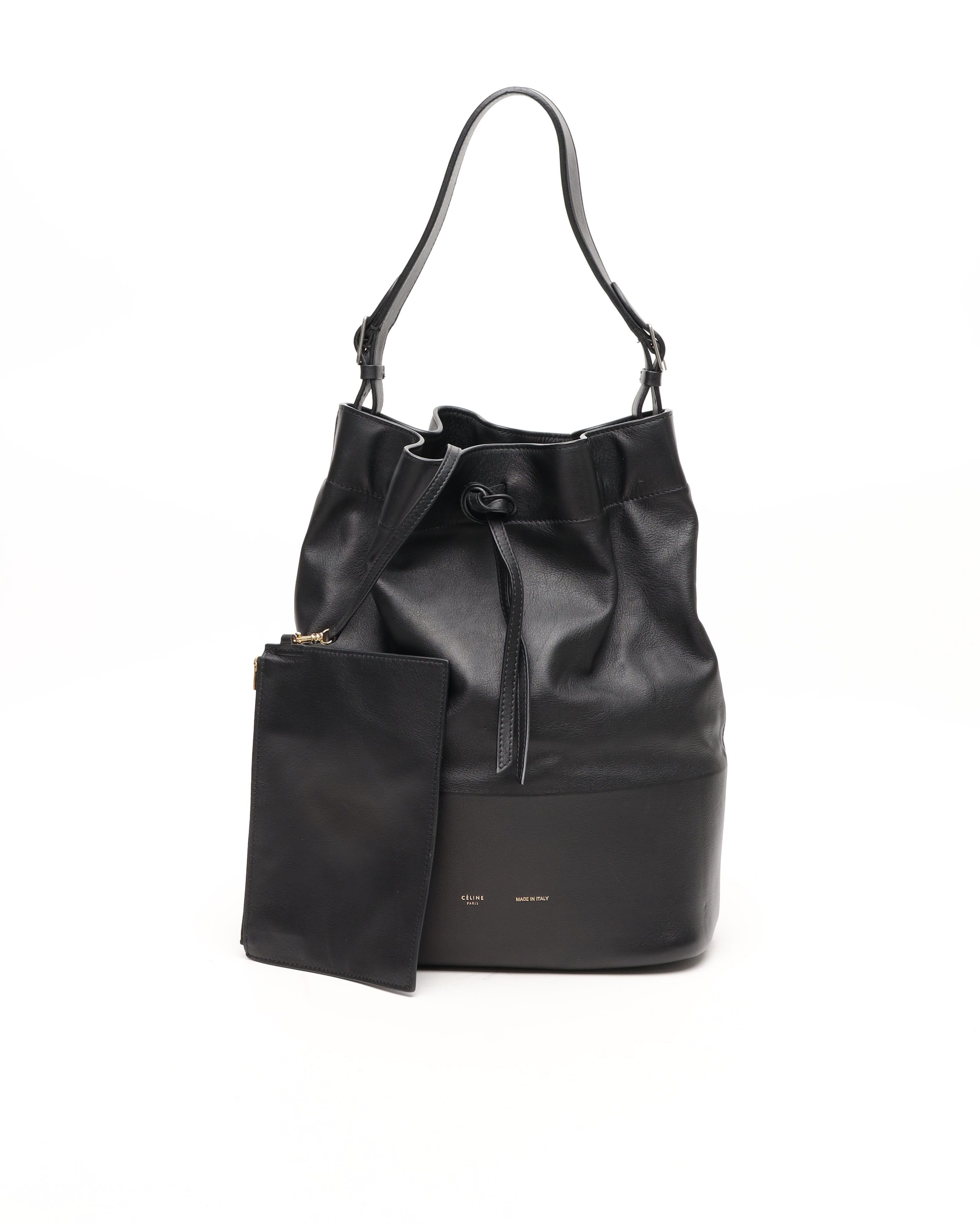 Céline Drawstring Bucket Väska – Omdömen - Hållbarhet | Céline