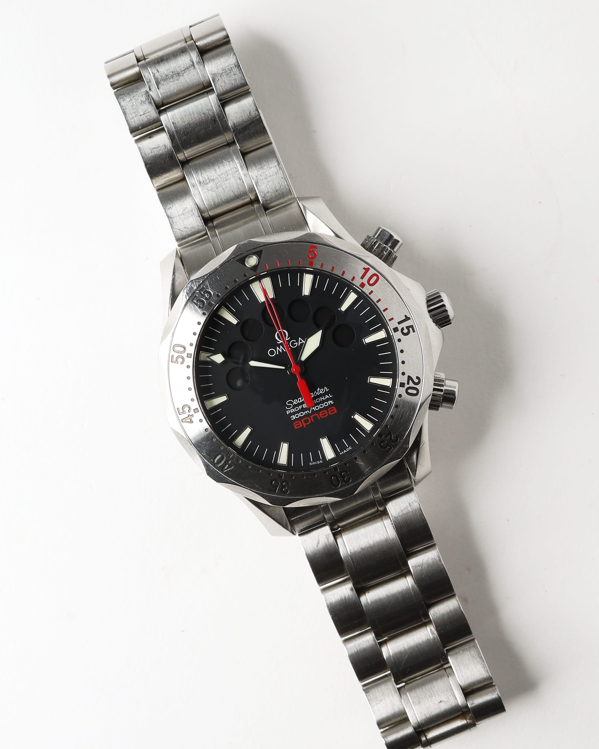 Omega Seamaster Apnea 41,5mm Jacques Mayol Rare Chronograph Klocka ...
