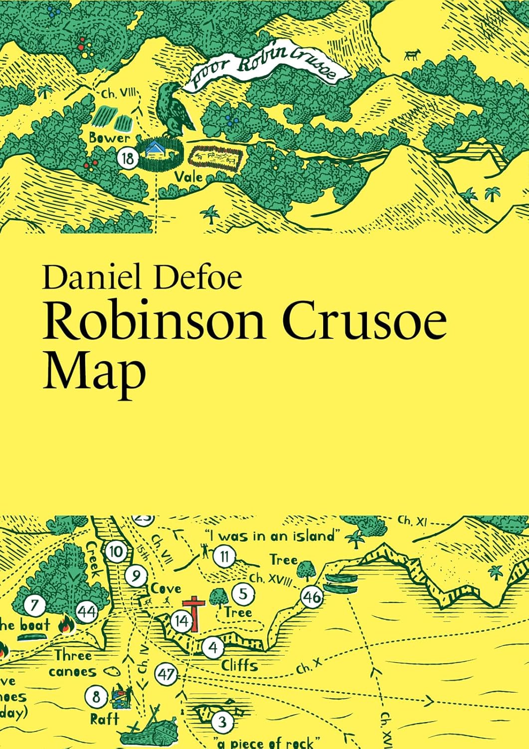 Robinson Crusoe Map - Literary Map – Omdömen - Hållbarhet